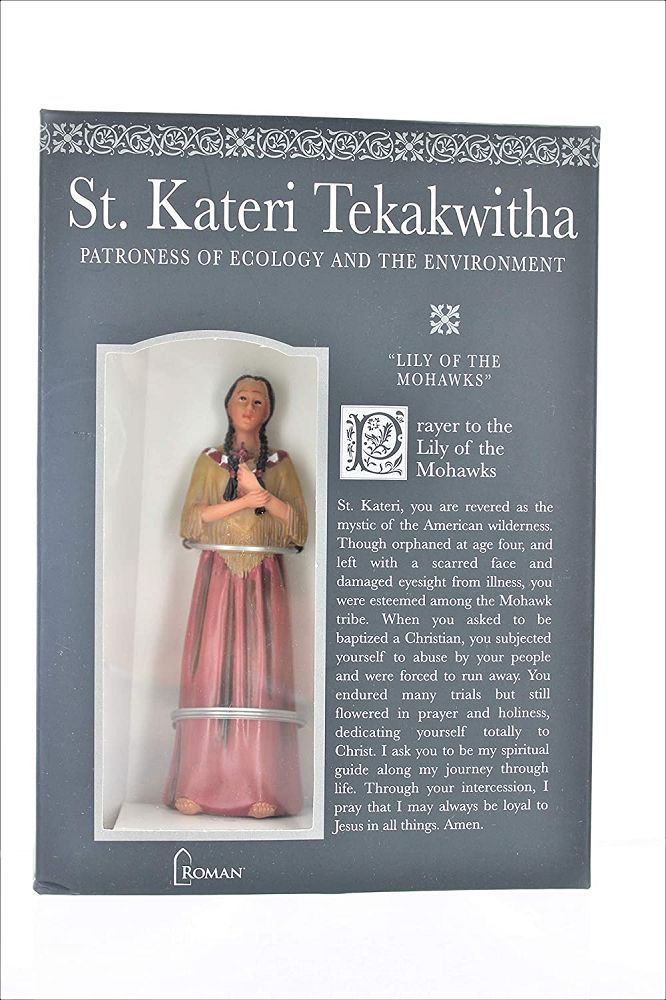 St. Kateri Tekakwitha 3.5"-3.5" – Christ Missionary Catholic Gifts and ...