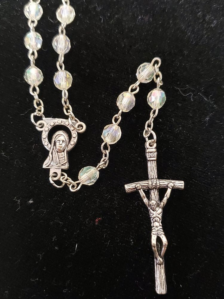 Rosario de plastico transparent – Christ Missionary Catholic Gifts and Books