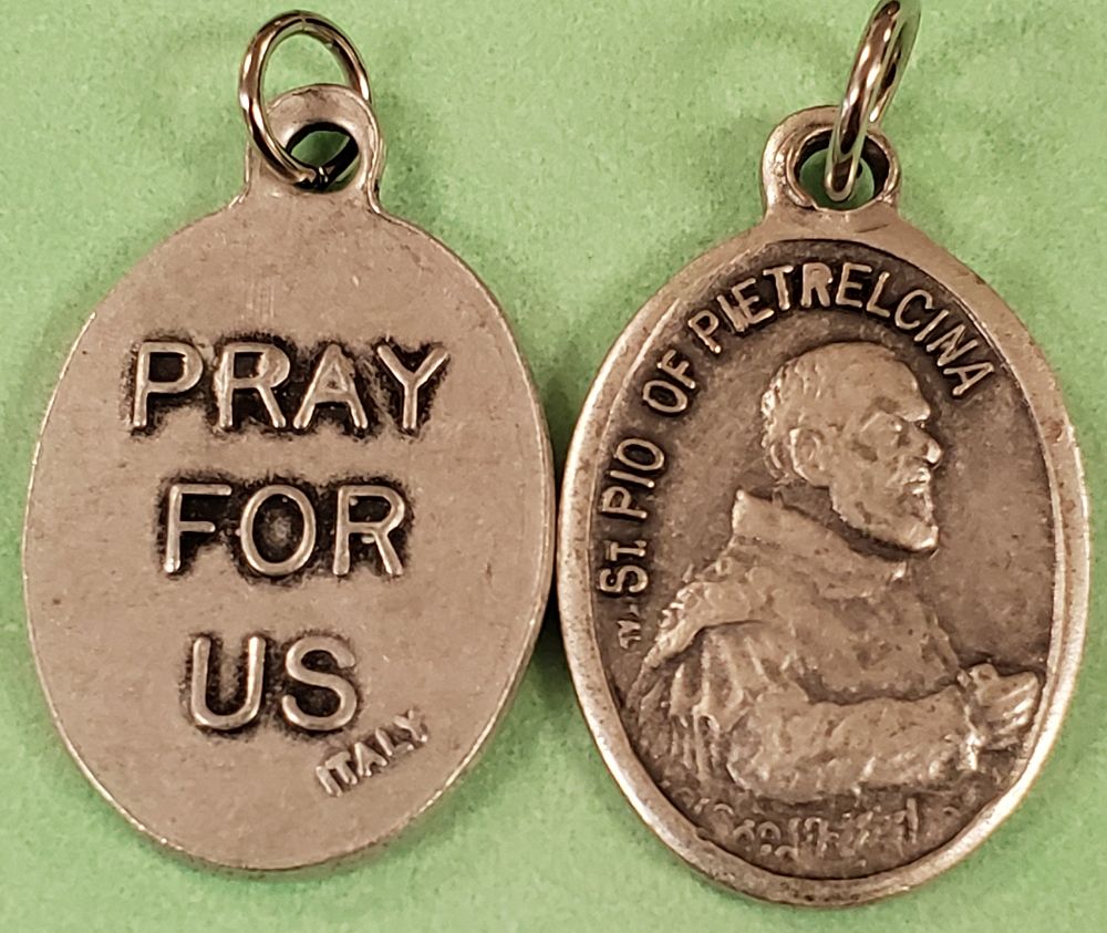 medalla San pio petrelcina/meta – Christ Missionary Catholic Gifts and ...