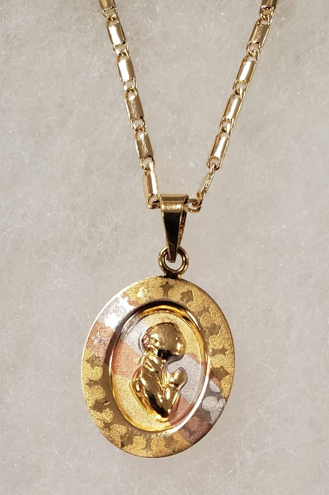 cadena oro laminado/niño orando – Christ Missionary Catholic Gifts and ...