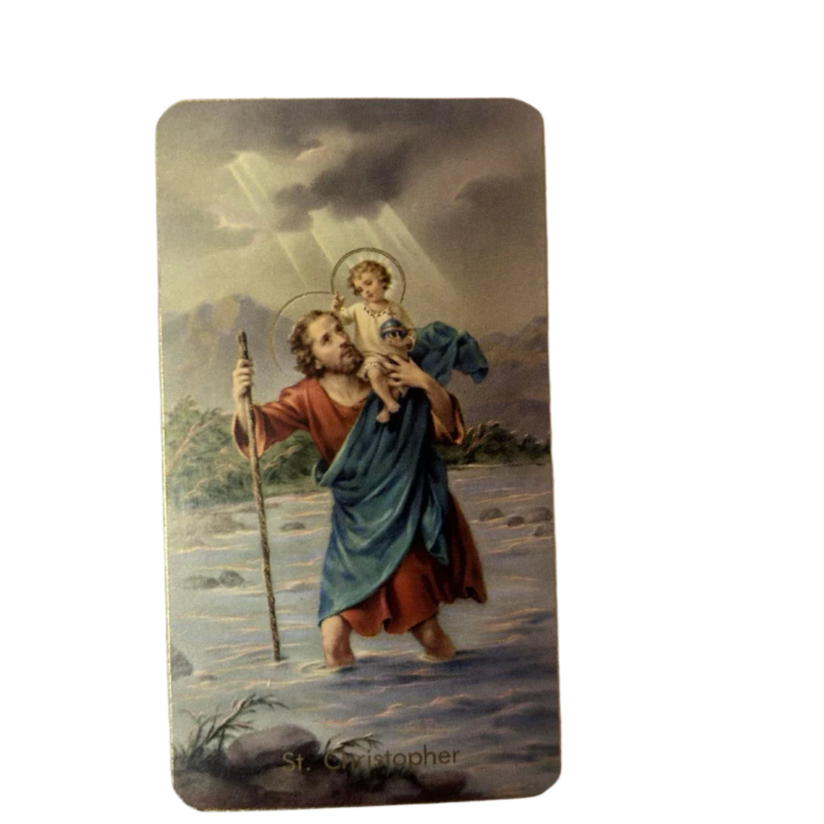 ST CHRISTOPHER PAPER PRAYER CARD – Christ Missionary Catholic Gifts and ...