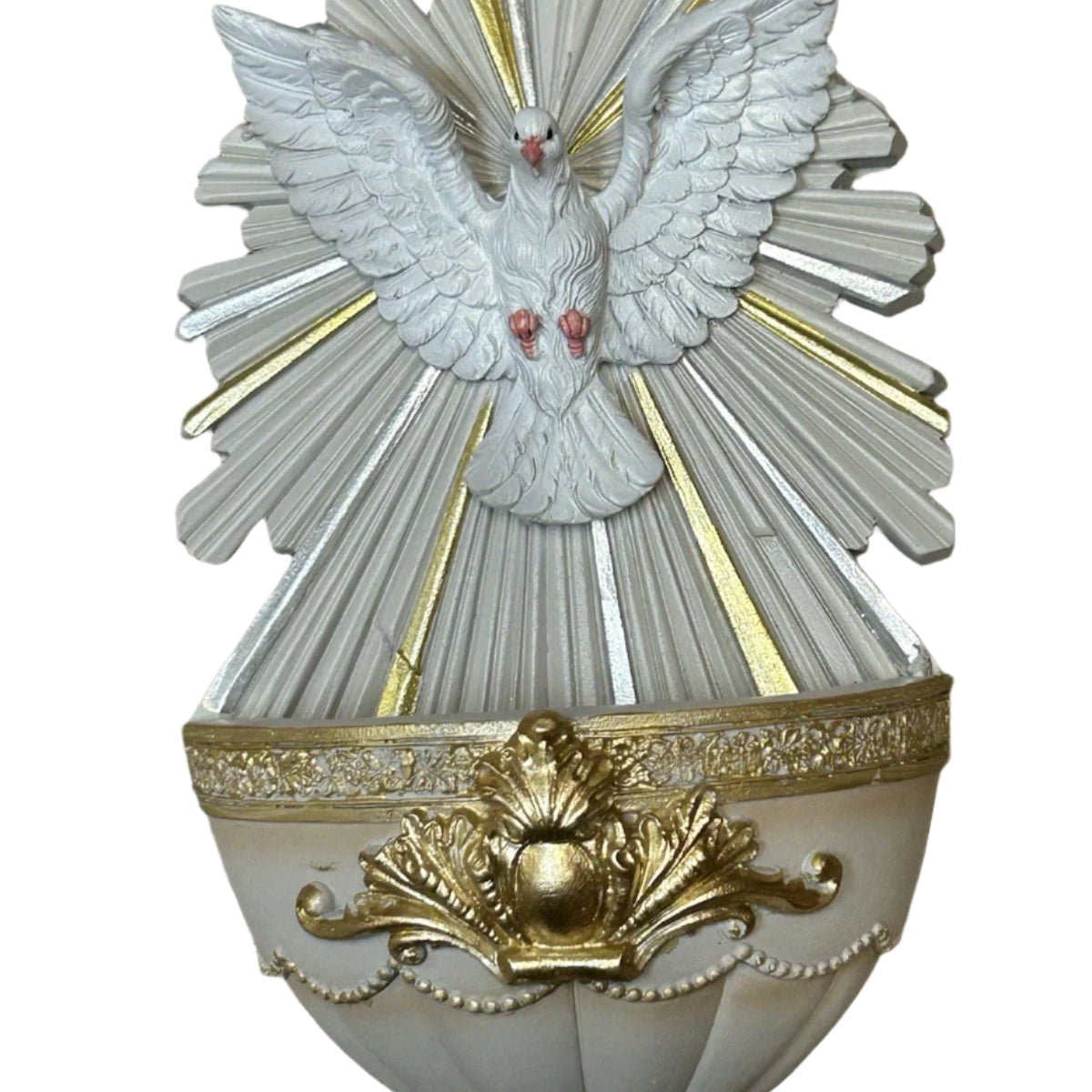Holy Spirit Holy Water Font 8" F2 – Christ Missionary Bookstore